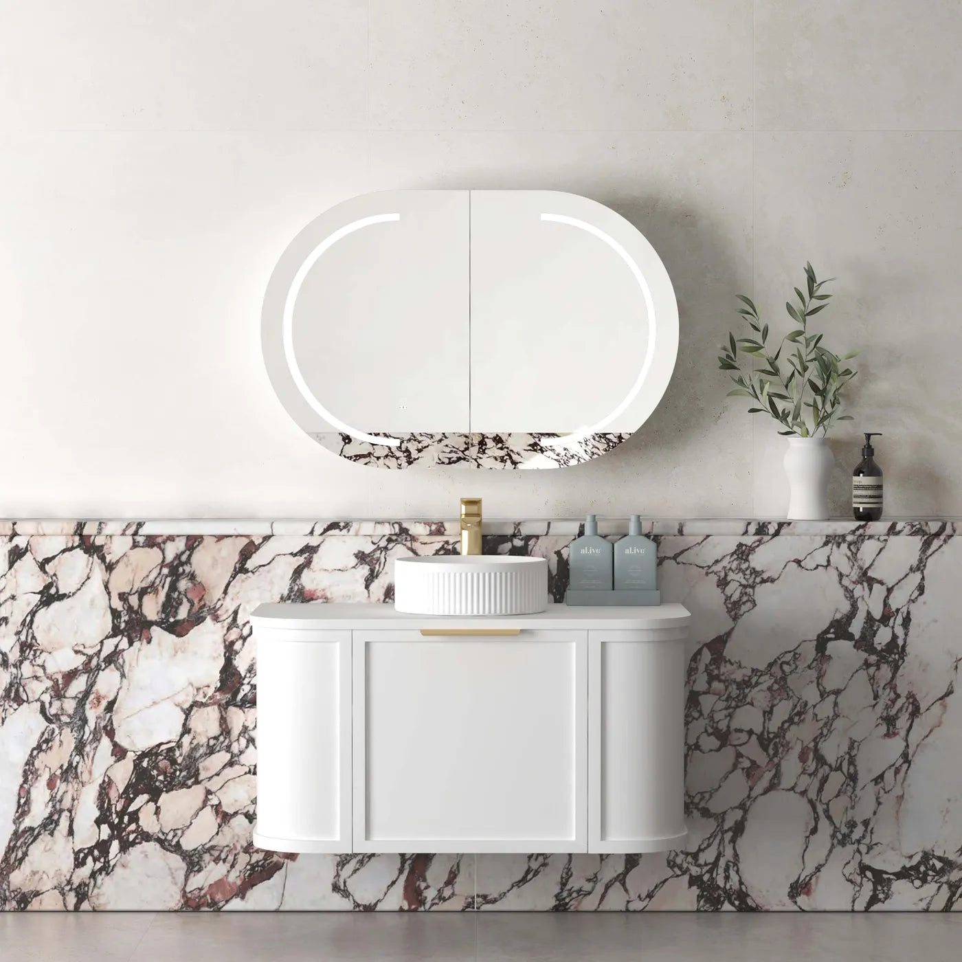 HAMPSHIRE 900MM CURVE VANITY – Deco Tiles and Bathroom