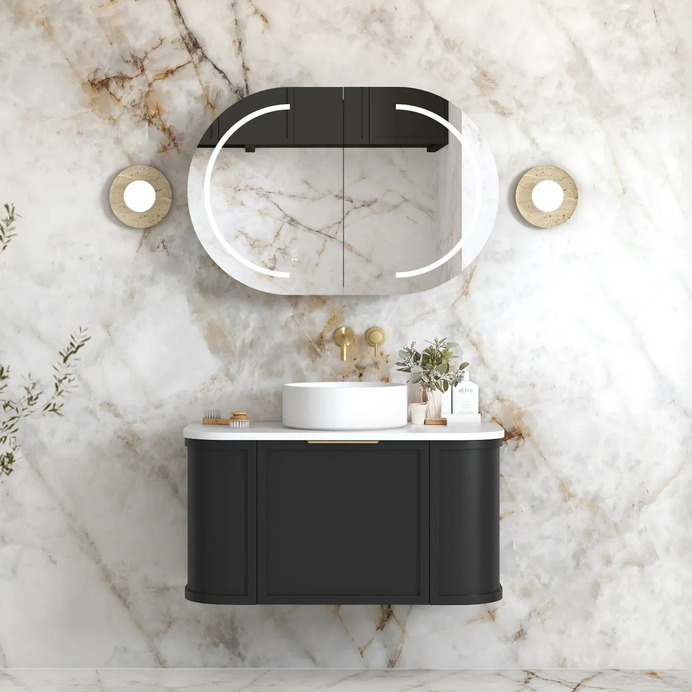 HAMPSHIRE 900MM CURVE VANITY – Deco Tiles and Bathroom